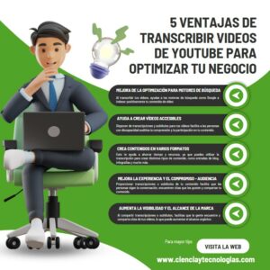 5 Ventajas de transcribir videos de Youtube para optimizar mi negocio - Ciencia y Tecnologías